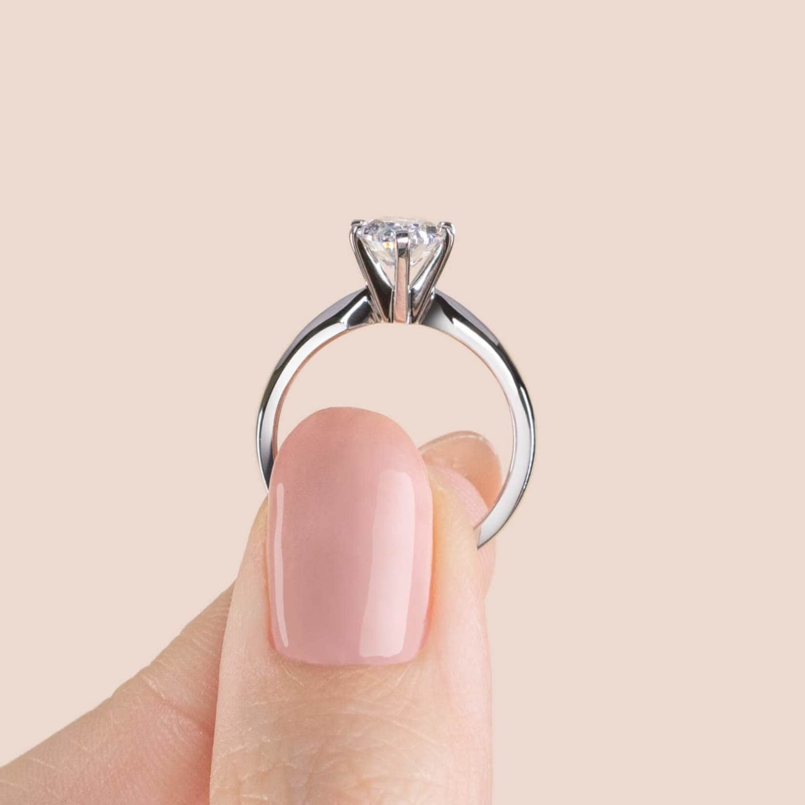 Gemone diamonds Moissanite Engagement Ring In Solid 14K White Gold & 925 Sterling Silver 2 CT Pear Cut Solitaire Women's Ring Wedding Ring Anniversary Ring Gift (White Gold, 12.5)