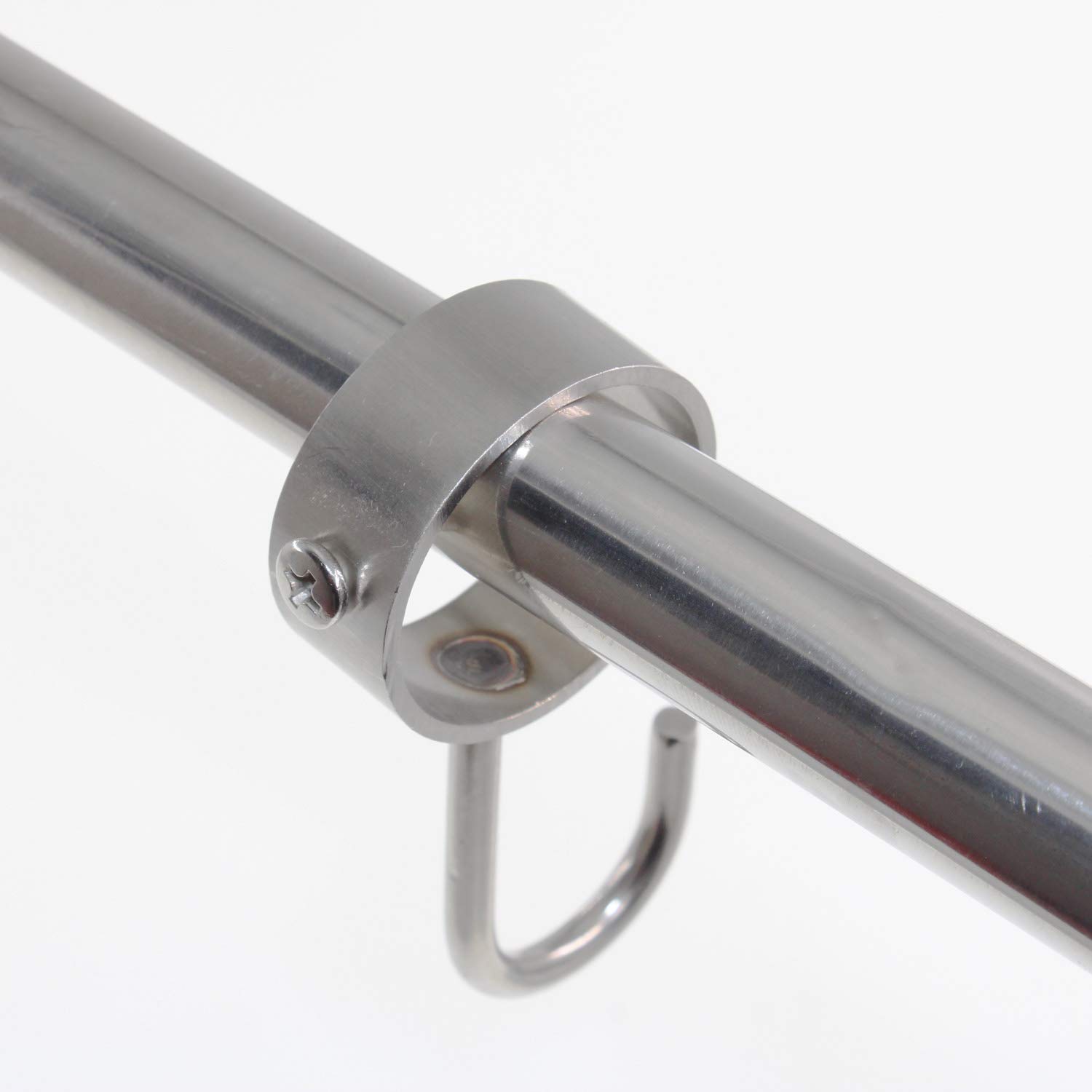 Ulifestar Stainless Steel Kitchen Hanger Hooks,Heavy Duty Rod Tube Rail Hanger Hooks for Hanging Pots and Pans,Towels,Oven Mitts,Fits for 25mm/1" Dia Rod,6 Pack (25mm Diameter)