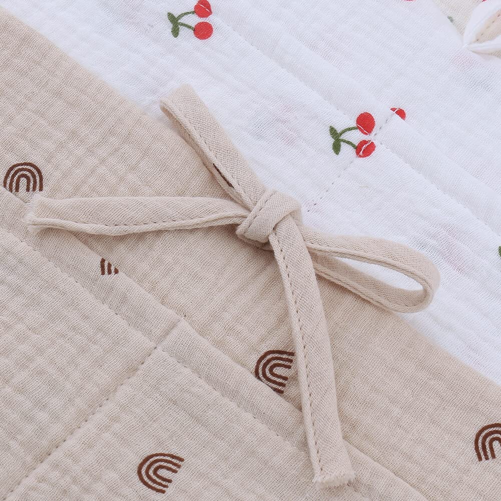 Eforcase Baby Crib Organizer Cot Caddy Bed Storage Bag 2 Pockets Hanging Diaper Nursery Organizer Bed Hanging Organizer Bag