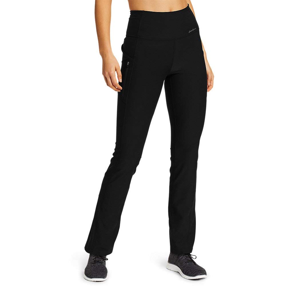 Eddie Bauer Women's Trail Adventure High-Rise Pants, Black, Medium