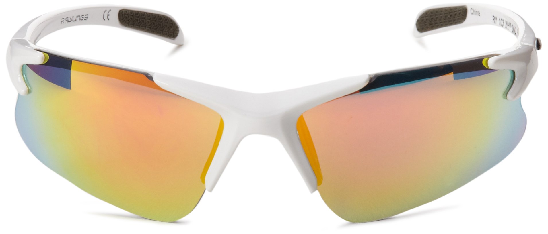 Rawlings Boys' Ry103 semi Rimless Sunglasses, White, 91 mm