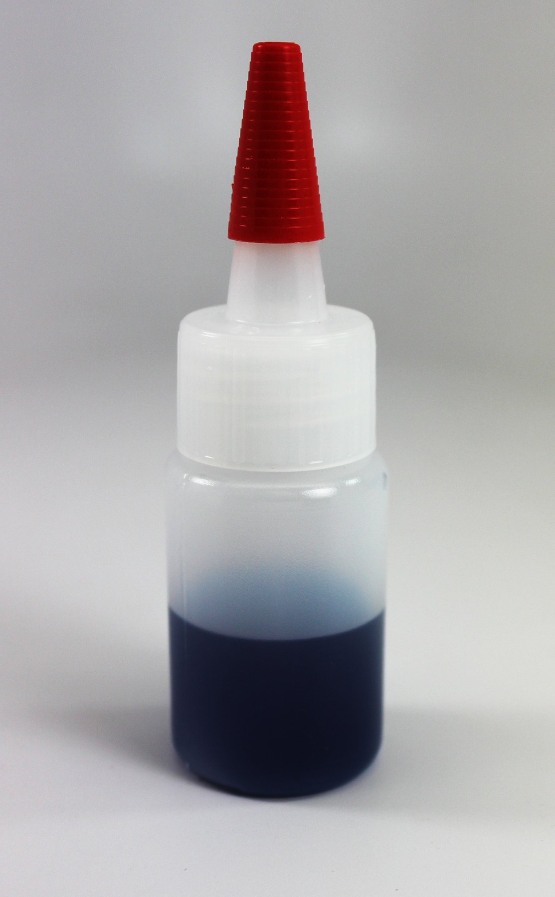 Pinnacle Mercantile Small 1 ounce 12-Pack Plastic Squeeze Bottles with Red Tip Caps Great for Travel, Arts, Crafts, Vape Juice, Oil, Glue Empty