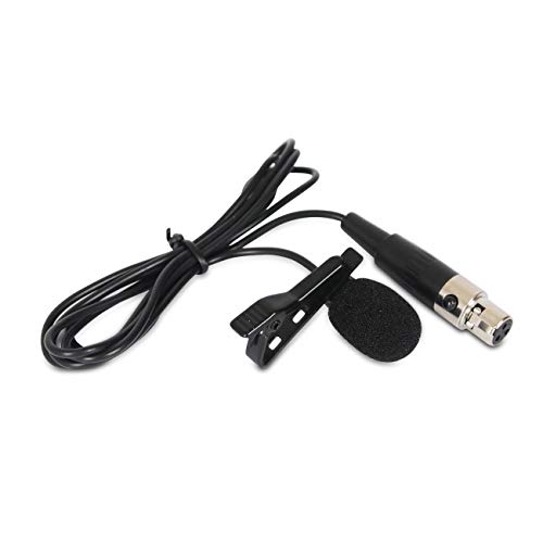 Depusheng Professional 3 Pin XLR TA3F Lavalier Lapel Tie Clip Cardioid Condenser Microphone for PC Wireless Bodypack Transmitter