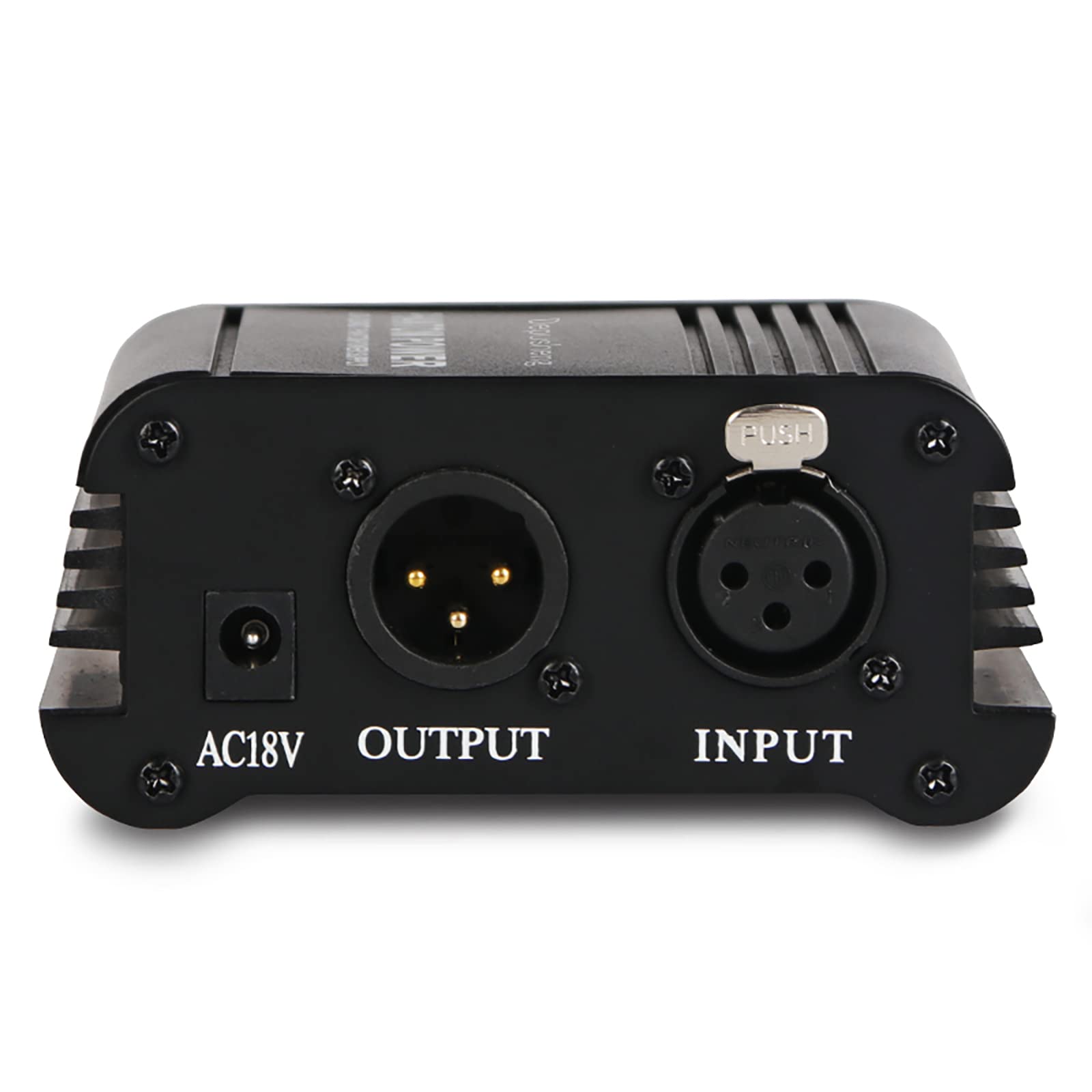 Depusheng USB 1- Channel 48V Phantom Power Supply w/Adapter XLR Audio Cable for Condenser Micro Microphone Music Equipment