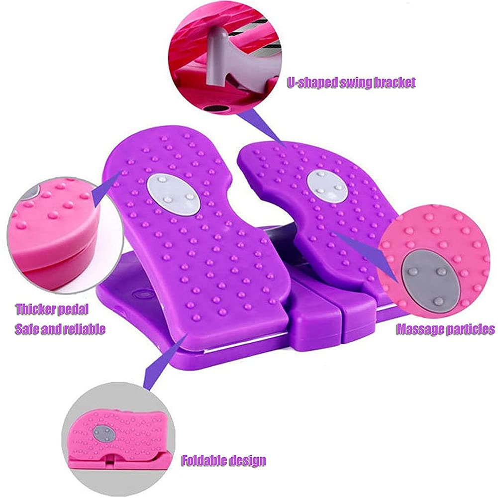 Geroosaty Exercise Pedal Machine Mini Bike Pedal Exerciser Fitness Folding Pedal Exerciser Under Desk Foot Pedal Exercise Stepper
