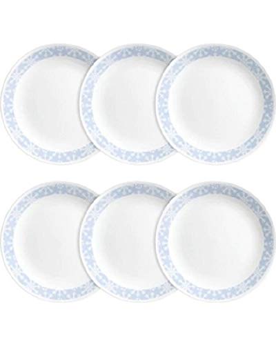 Corelle Crystal Frost 6.75 in Bread and Butter Plate 6 Pack