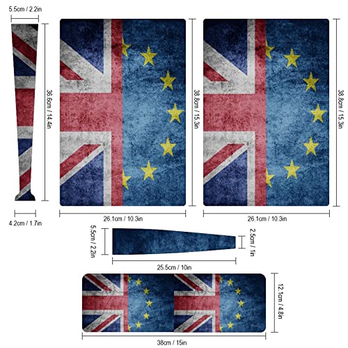 Euro Country Relations Full Protective Skin Cover Design Wrap Decal Sticker Compatible with PS5 Digital Edition Console and Controller