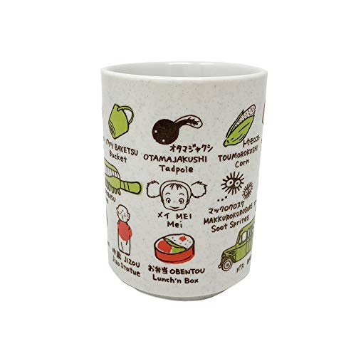 Studio Ghibli via Bluefin Benelic My Neighbor Totoro "Totoro and Friends" Japanese Teacup - Official Studio Ghibli Merchandise, White (BNL18304)