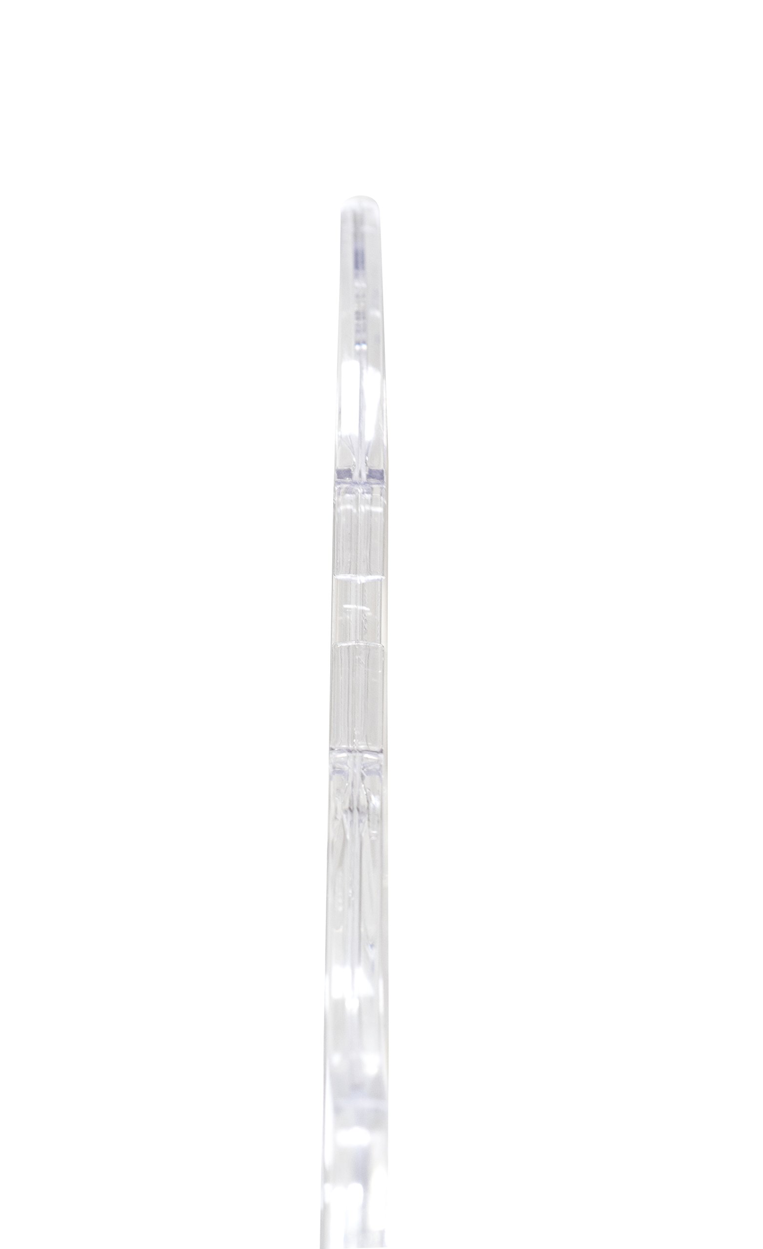 NAHANCO 500 Plastic Shirt/Dress Hanger with Swivel Chrome Hook, Heavy Weight, 17", Clear (Pack of 100)