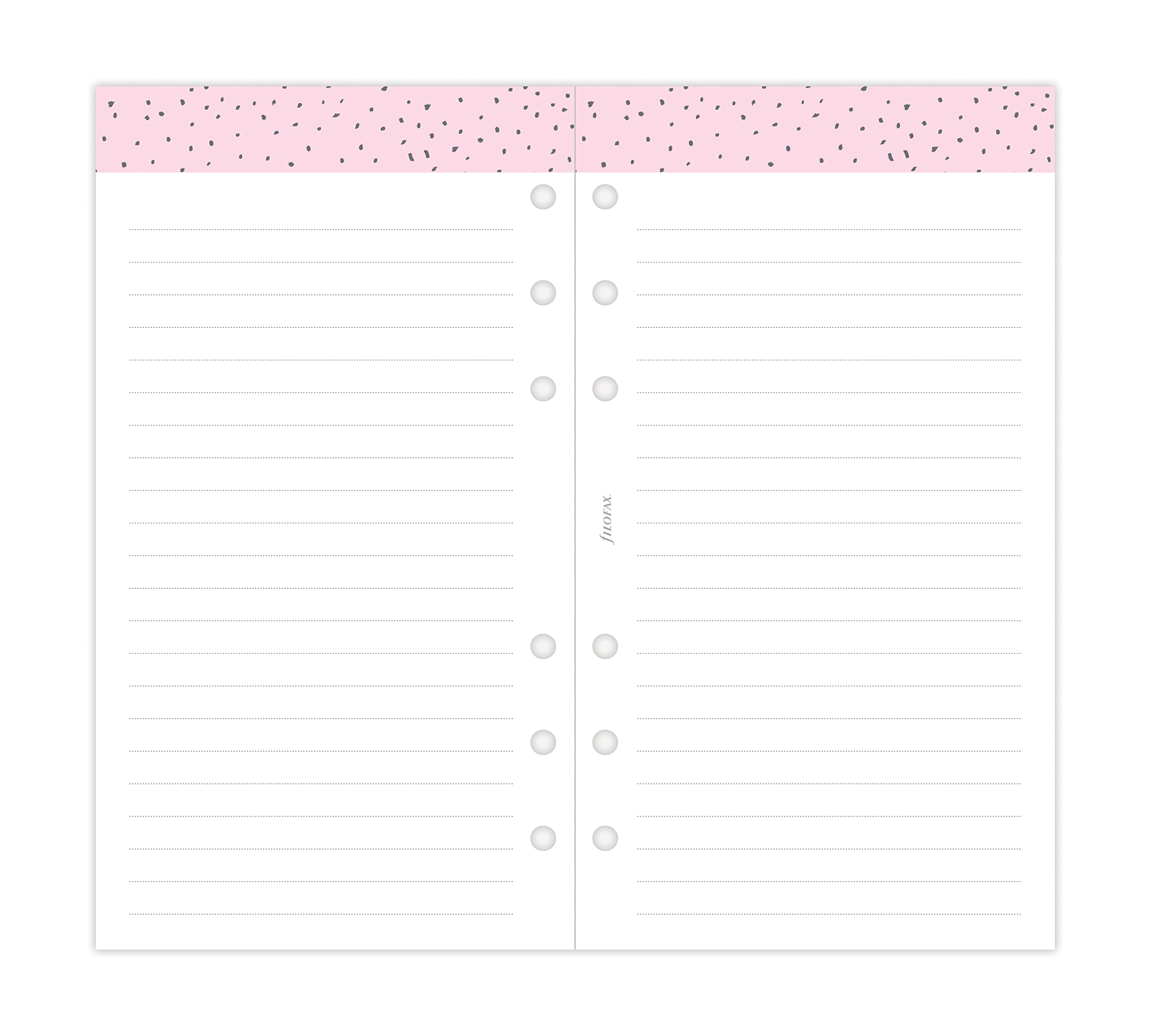 Filofax Personal Confetti week to view 2024 diary