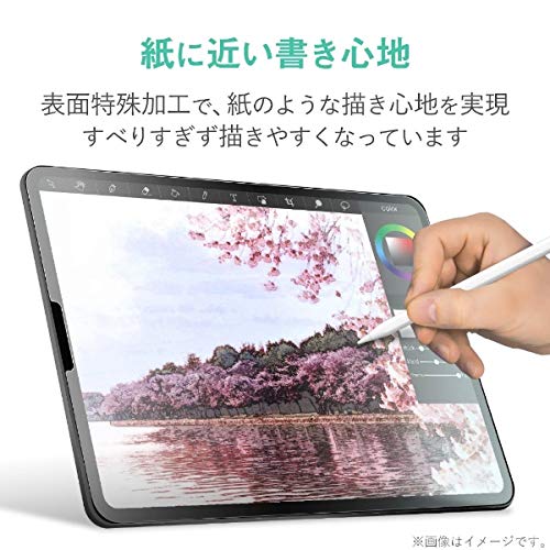 ELECOM Pencil-Feel Screen Protector Compatible with iPad Air 4 (10.9inch, 2020) /iPad Pro 11" 2018/2020 Designed for Drawing, Anti-Glare Scratch-Resistant,Japan-Made *Smoothness 100*(TB-A20PMFLAPLL)