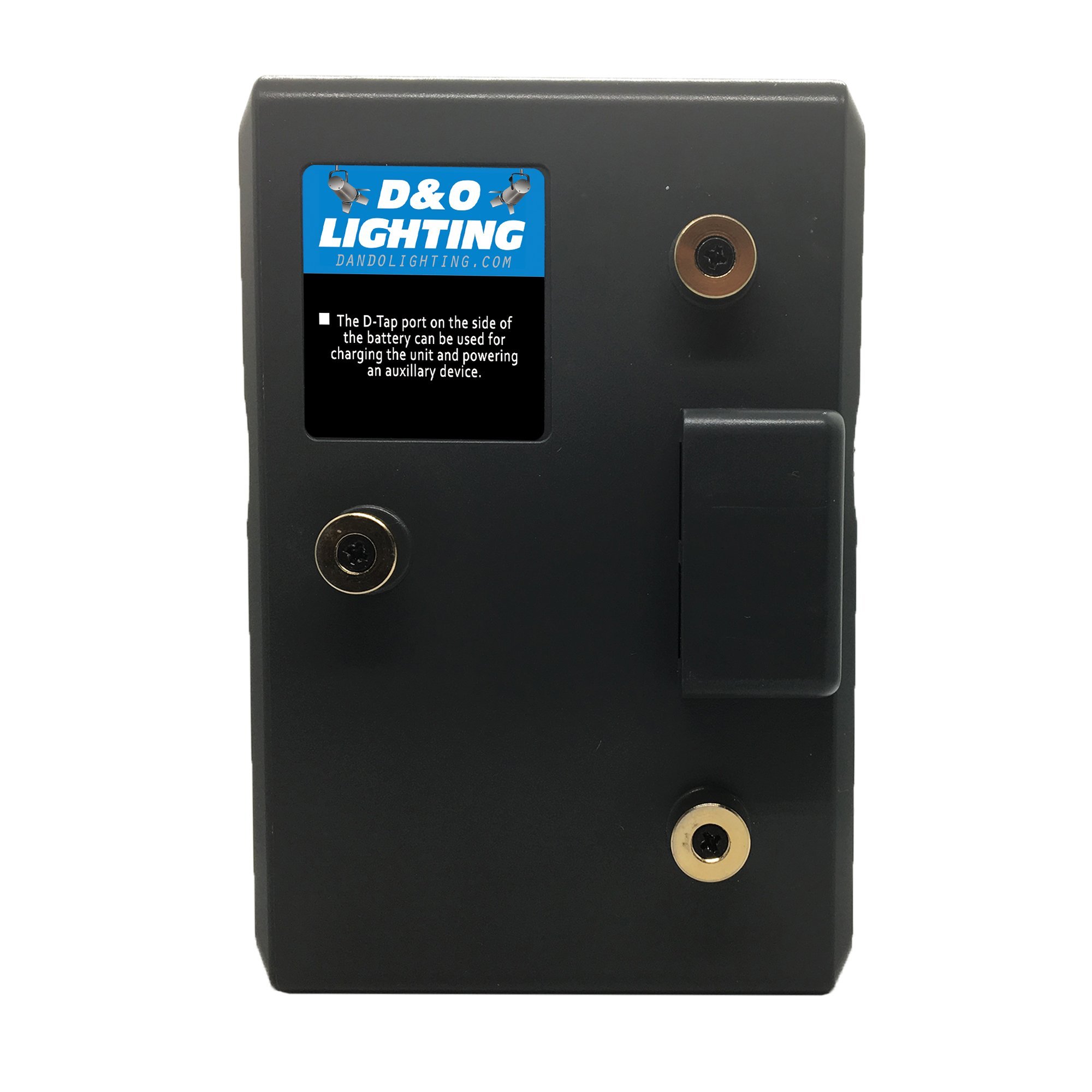 D&O Lighting Gold Mount Battery β 95Wh 14.8V 6600mAh Rechargeable Battery for Broadcast Camera and Digital Production Cameras β Gold Mount Plate Li-Ion Comer Battery for Blackmagic URSA and Sony
