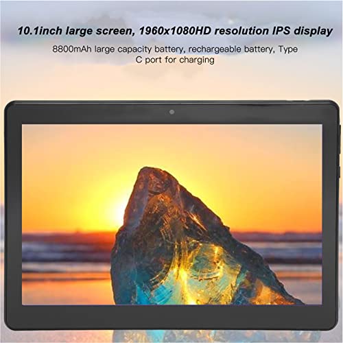 HD Tablet, 4GB 64GB Modern Gray 10.1 Inch IPS Tablet Gray 100240V for Home (US Plug)