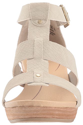 Dr. Scholl's Shoes Women's Barton Wedge Platform Sandal,Greige Snake Print,7.5