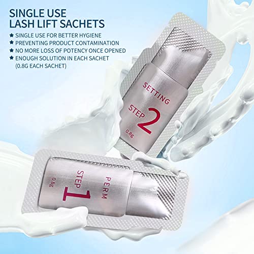 Fast Perm Lash Lift Kit Eyelash Perm Kit Perm&Setting Lotion (Quantity: 2×5 Packs)