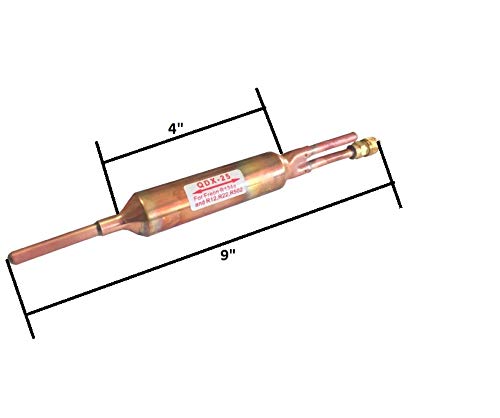 Everwell Filter Drier Refrigerant Liquid LINE with Charging Valve 1/4 X 1/4 25 Grams