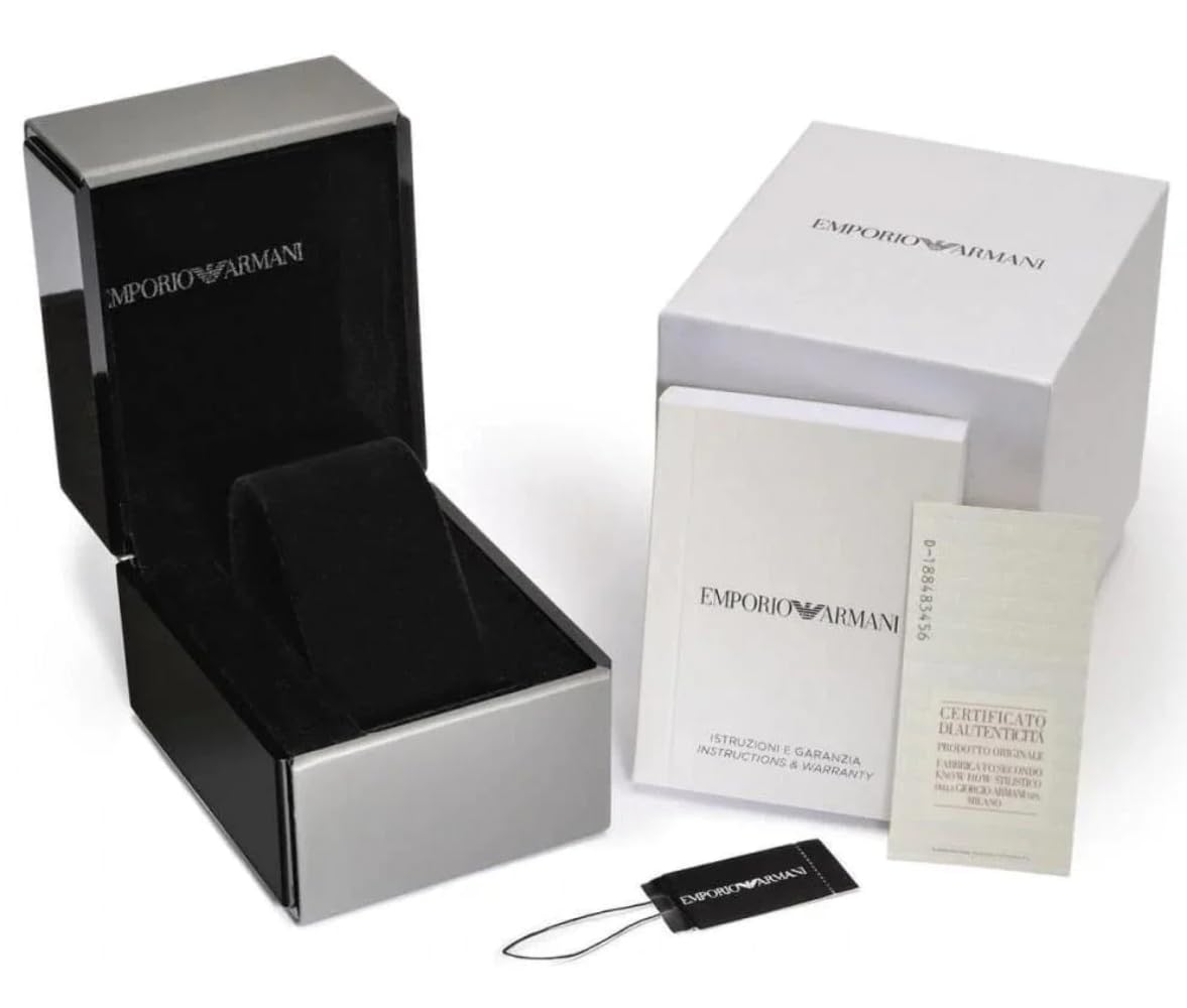 Emporio Armani Men's AR0397 Black Leather Watch
