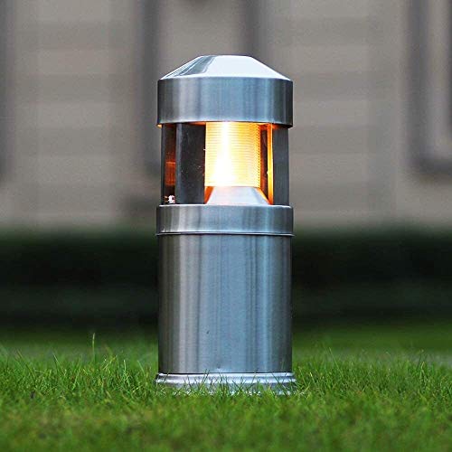 DJDLLZY Outdoor Waterproof Stainless Steel Column Headlight Simple Garden Primary Color Pillar Lamp Home Villa Street Lamp Column Headlight