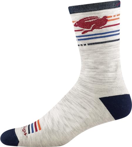Darn Tough Men's Pacer Micro Crew Ultra-Lightweight With Cushion Sock (Style 1041) - Ash, Large
