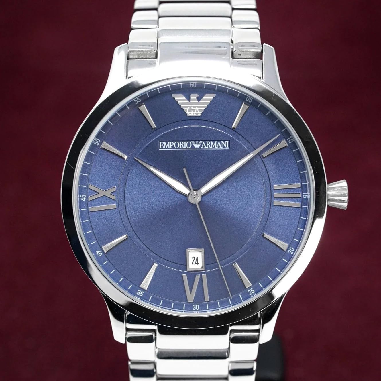 Emporio Armani Mens Analogue Quartz Watch with Stainless Steel Strap AR11227