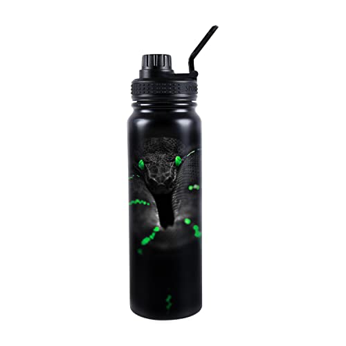 maxer Game Anime 3D Snack Teens Kids 20oz 28oz Metal Water Bottle for 12 Hours Hot & 24 Hours Cold Drinks, Sports Flask Great for Work, Gym, Travel,Gift