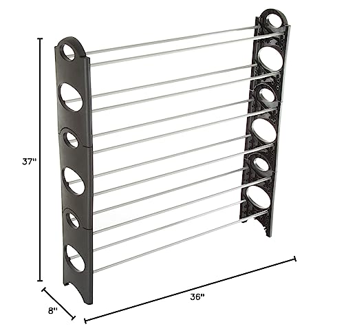 Home-Complete 6-Tier Stackable Shoe Rack