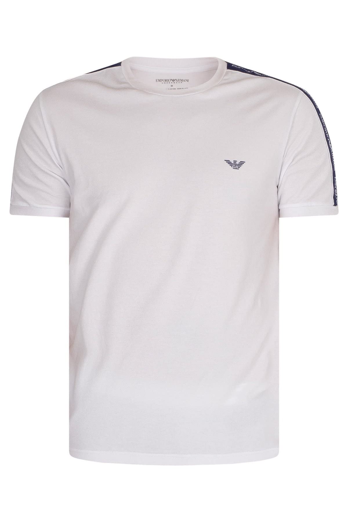 Emporio Armani Men's Core Logoband T-Shirt Regular Fit, White, Small