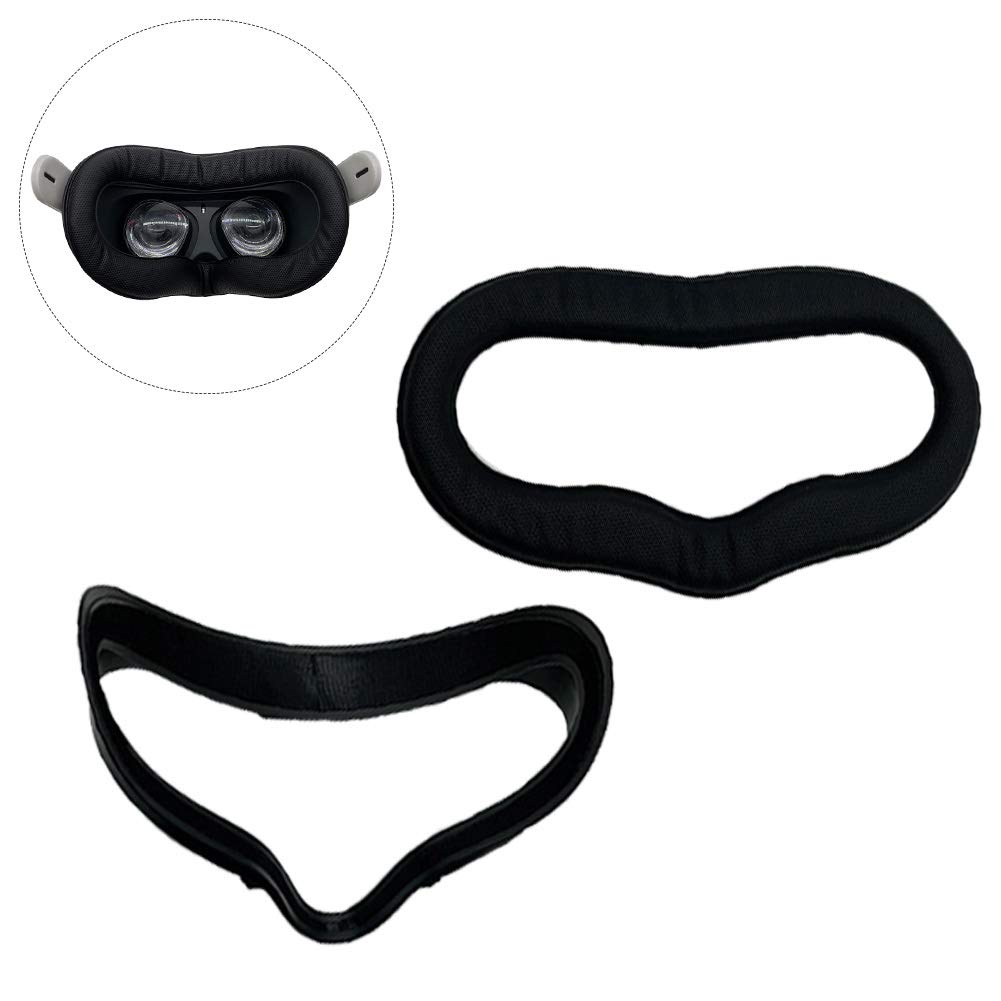 EKDJKK Face Cover Replacement for Oculus Quest 2, Facial Interface Bracket & PU Leather Foam Face Cover Pad Replacement VR Facial Protect Cover Accessories Set