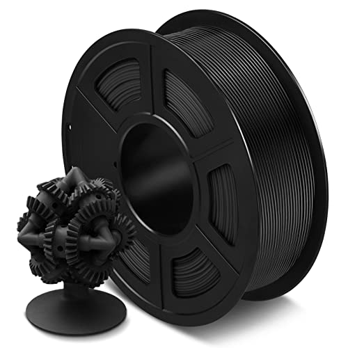 SUNLU ASA Filament 1.75mm, UV/Rain/Heat Resistant Tough 3D Printer Filament, Great for Printing Outdoor Functional Mechanical Parts, 1kg Spool (2.2lbs), 395 Meters, Black