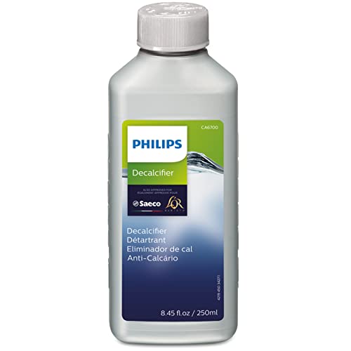Philips Kitchen Appliances Philips Original Espresso Machine Descaler, Perfect Descalcification for a Prolong Machine Lifetime, 1 Descaling Cycle, Bottle of 250 ml, (CA6700/47)