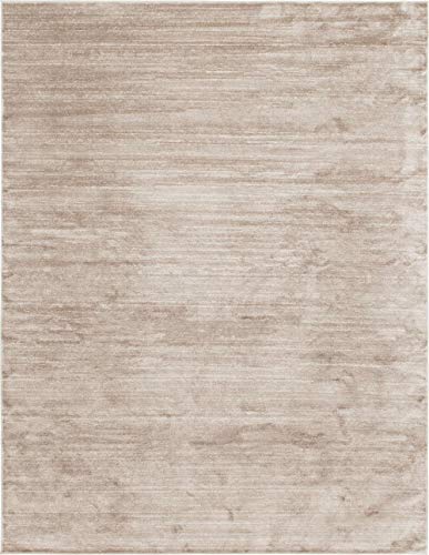 Unique Loom Uptown Collection Area Rug - Madison Avenue (8' x 10' Rectangle, Brown/ Ivory)