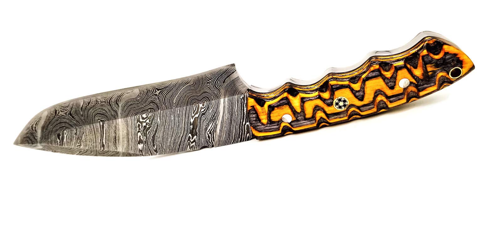 DKC-6011 MIRAGE Damascus Steel Hunting Knife DKC Knives 12oz 10.5" Long 5.75" Blade Nomano Series