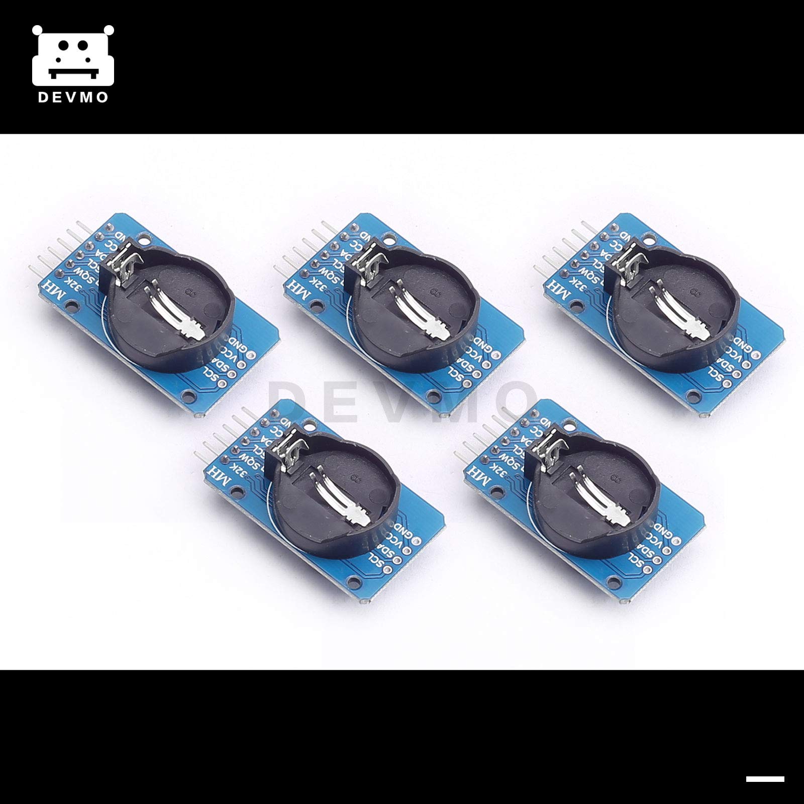 DEVMO 5pcs DS3231 AT24C32 Clock Module Real Time Clock Module IIC RTC Module Compatible with Ar-duino Without Battery