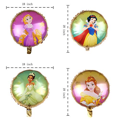 Disney Princess Balloons Bouquet ,Disney Princess Party Supplies Balloon Bouquet Decorations with 8 Princesses