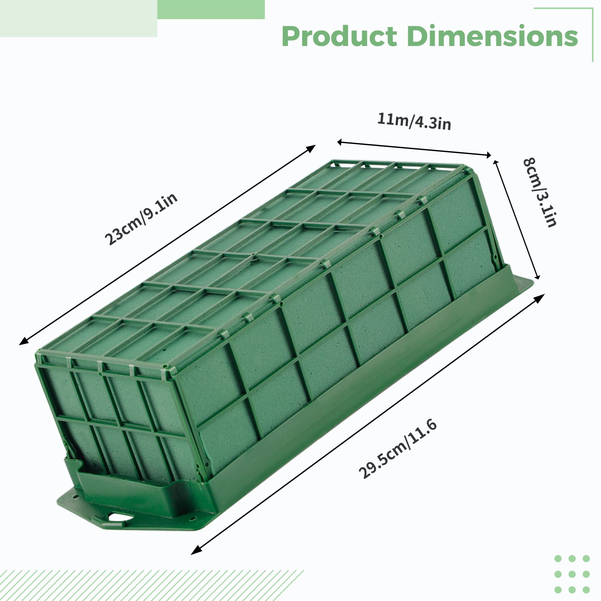 Floral Foam Cage, 4 Pcs Foam Holder for Fresh Flowers Artificial Flowers, Light Floral Foam Holders for Flower Arrangement Party Wedding Dinner Decorations(Retangle)