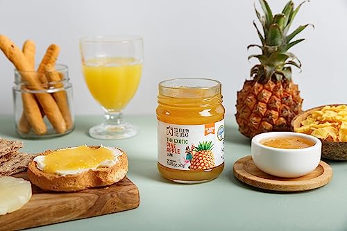 Pineapple Sugar Free Jam β No Added Sugar, No Preservatives, Gluten Free Pineapple Jam β Natural Taste with Perfect Sweetness Pineapple Fruit Spread for Breakfast, Toasts