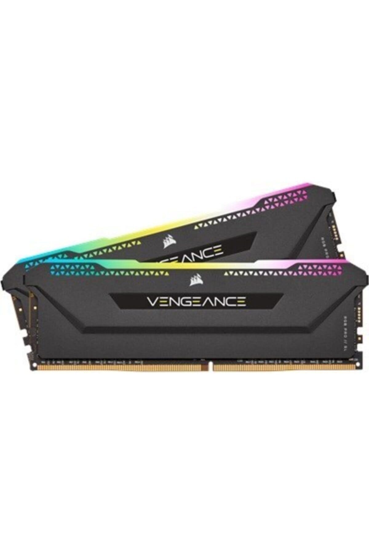 Corsair Vengeance RGB Pro SL 16GB (2x8GB) DDR4 3200 (PC4-25600) C16 1.35V Optimized for AMD Ryzen - Black (CMH16GX4M2Z3200C16)