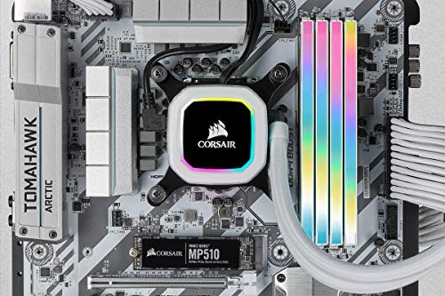 Corsair Vengeance RGB Pro SL 32GB (4x8GB) DDR4 3200 (PC4-25600) C16 1.35V - White (CMH32GX4M4E3200C16W)