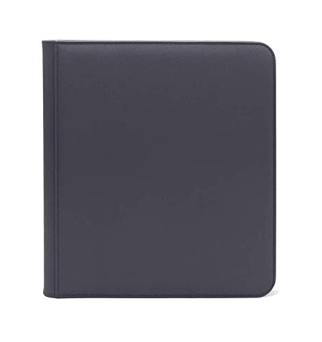 Dex Protection Zipper Card Binder, 12 | Stores 480 Gaming Cards | Velvet Lined Interior, Padded Finish