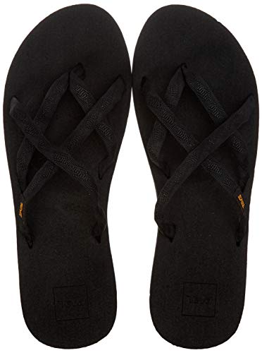 Teva Women's Olowahu Flip-Flop - 9 B(M) US - Mix Black on Black