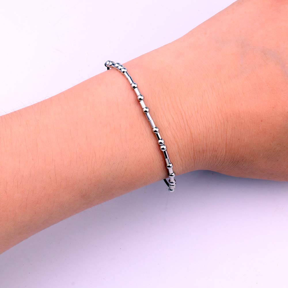 Detailed Fck Cancer Morse Code Bracelet Survivor Gift (fck cancer)