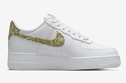 Nike Women's Air Force 1 Low '07, White/Barley-white, 5