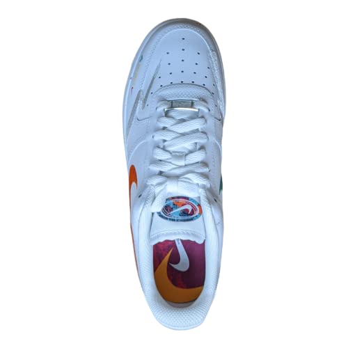 Nike Women's Air Force 1 '07 LX Sneakers (White/Washed Teal-White, 7.5)