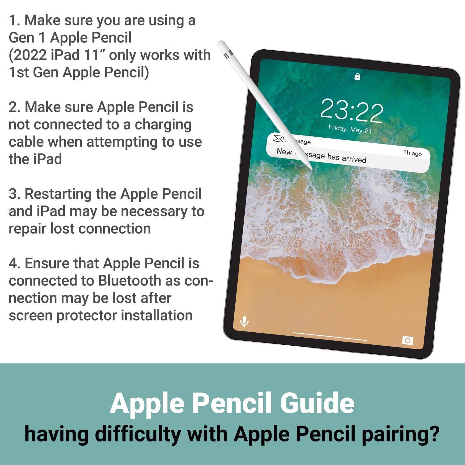 Elecom Pencil Feel Screen Protector, Newer model(Easy-Install), Smooth type, Japan Made, iPad Pro 5 4 3 (12.9", 2021,2020,2018) Drawing/Notetaking/Anti-glare, Apple Pencil Compatible (TB-APS129-W)