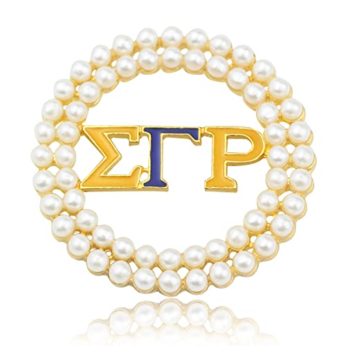 SGRho Sorority Paraphernalia Bracelet Brooch Pin 1922 Sorority Necklace Greek Sorority Gift for Women Girls (1922 Brooch)