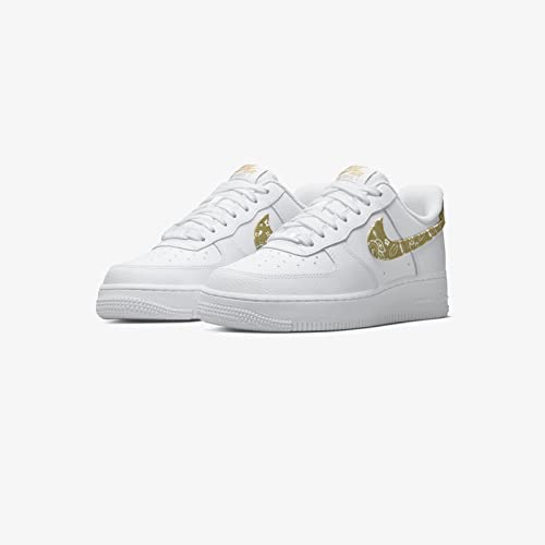 Nike Womens WMNS Air Force 1 '07 ESS DJ9942 101 Barley Paisley - Size 11.5W