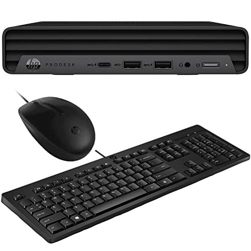 HP ProDesk 600 G6 Home & Business Mini Desktop (Intel i5-10500T 6-Core, 32GB RAM, 2x4TB PCIe SSD RAID 0 (8TB), Intel UHD 630, WiFi, Bluetooth, USB 3.2, Win 11 Pro) Refurbished (Renewed)