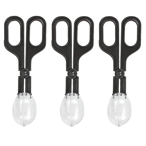 SWENSENLin 3 Pieces Reptile Feeding Clip Tongs Reptile Feeding Scooper Clamp Lizard Beetle Insect Catch Clamp for Tortoise Lizard Frog Spider Tarantulas