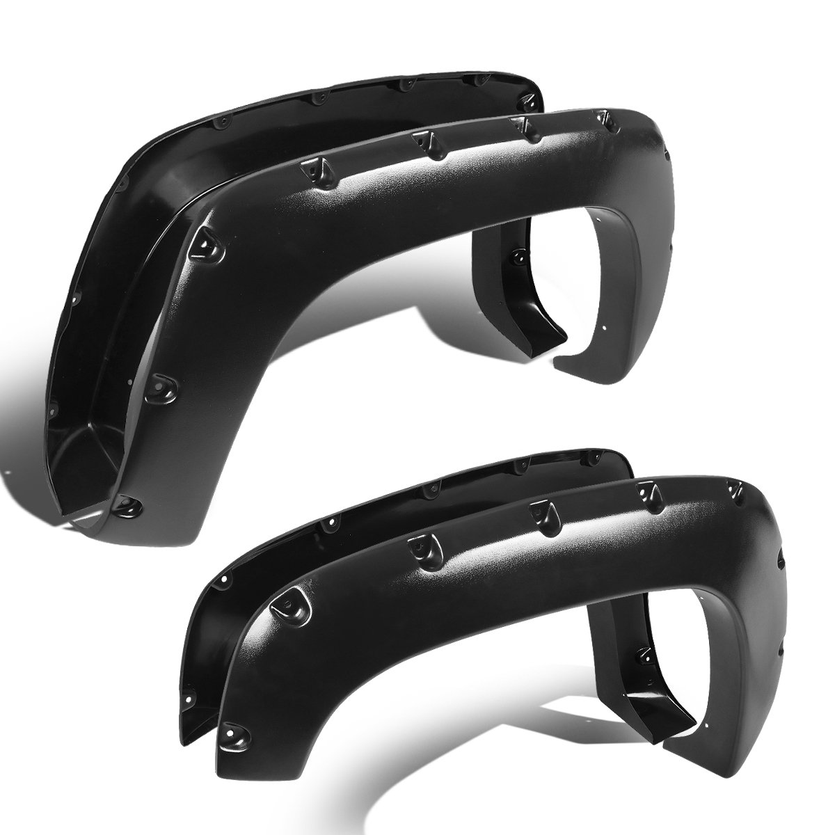 DNA MOTORING WF-C1088-MBK Side Wheel Fender Flares, 4 Piece,Black