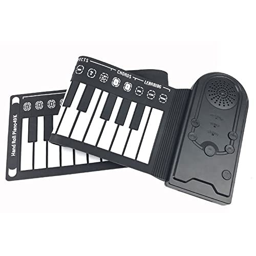 Electric Piano Portable Electronic Piano 49 Keys Soft Keyboard Piano for Beginners Silicone Foldable Piano Home Digital Piano (RDW0005)